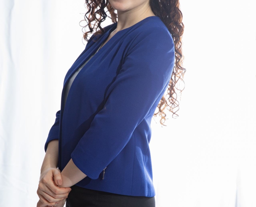 Saco azul rey - Rebeca Acosta